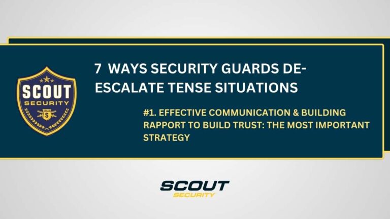 Crisis De-Escalation: How Security Guards Handle Conflicts - Scout Security