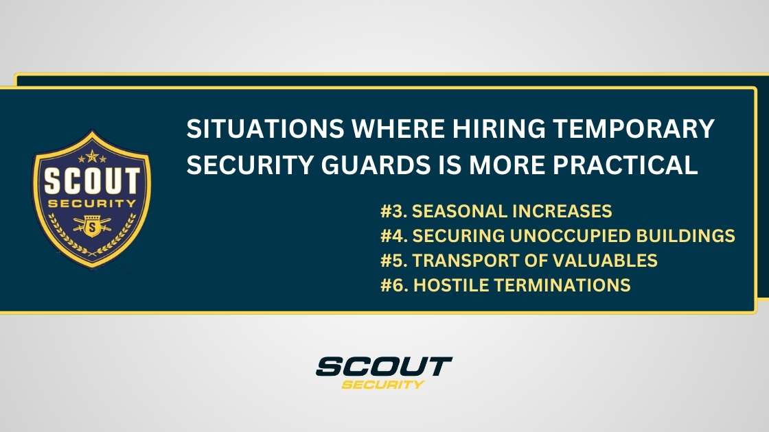 When to Hire Short-Term or Temporary Security Guards - Scout Security